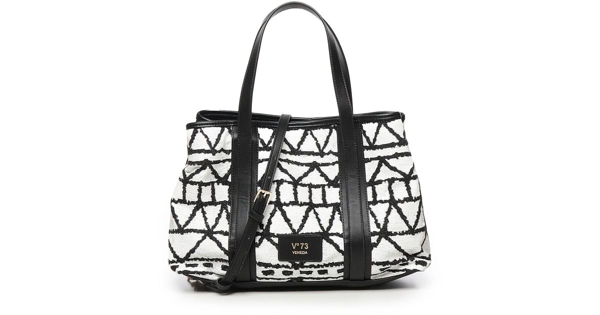 V73 Beth Mini Tote Bag in White | Lyst