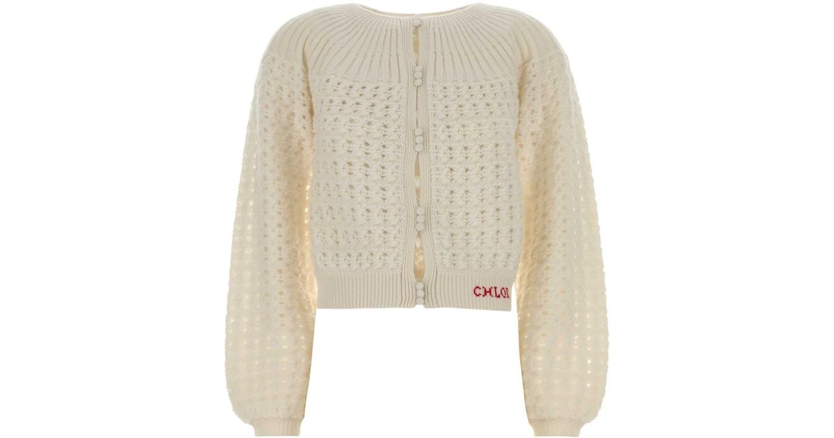 Chloé Knitwear in Natural | Lyst UK