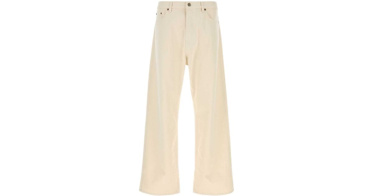 Valentino Garavani Sand Denim Jeans in Natural for Men | Lyst UK