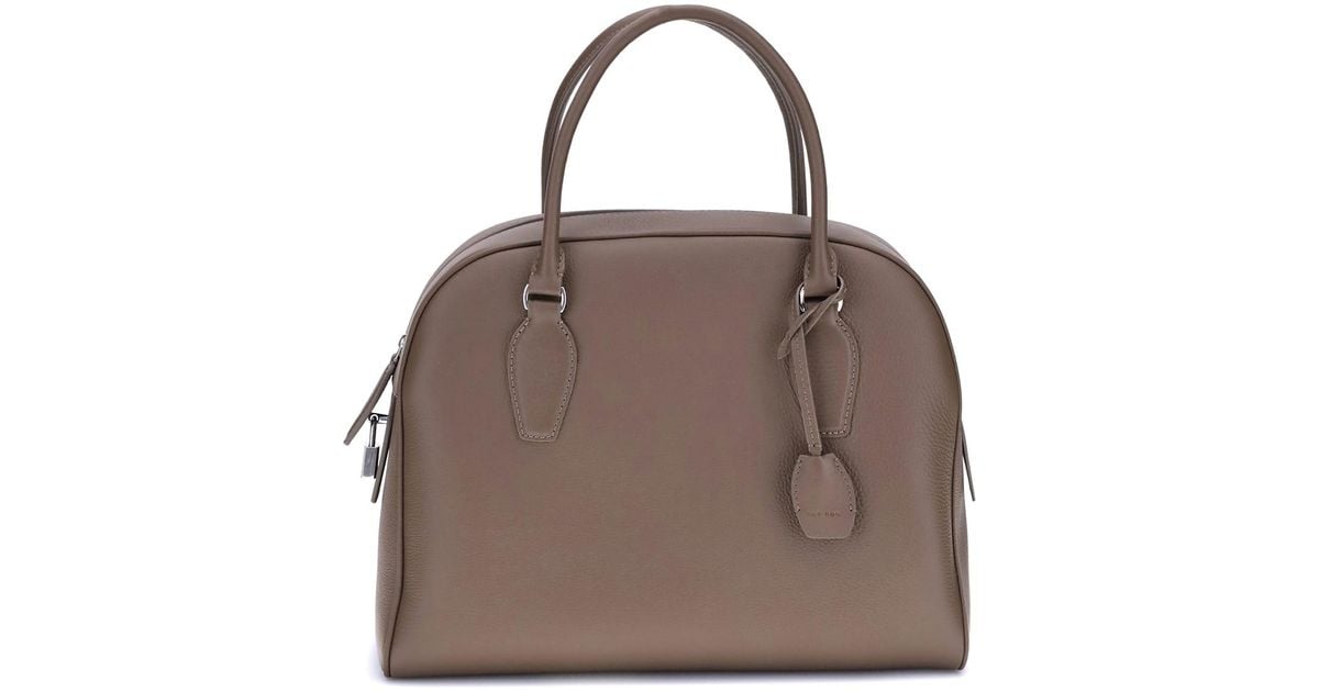 The Row India 12 Top Handle Bag in Brown | Lyst