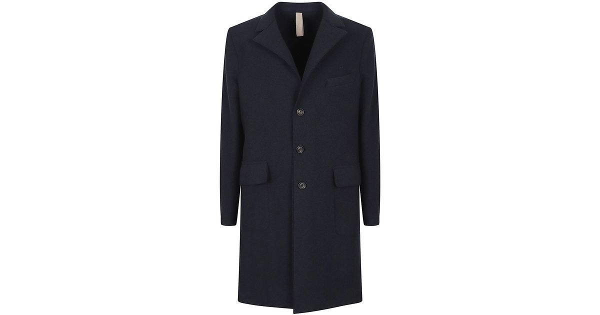 Eleventy Tailored Virgin Wool Coat in Blue for Men | Lyst UK