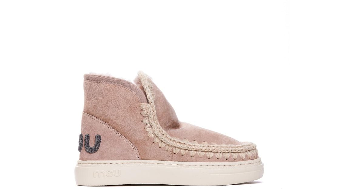 Mou Eskimo Bold Booties in Pink | Lyst UK