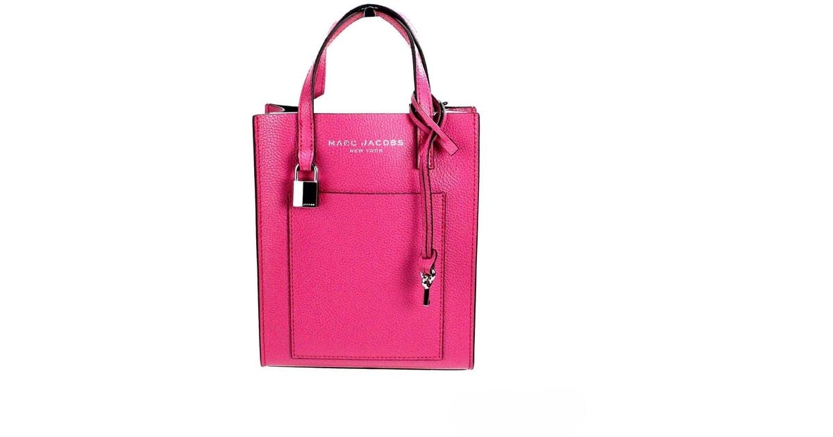 Marc Jacobs Mini Grind Cactus Flower Pebbled Leather Crossbody Tote Bag ...