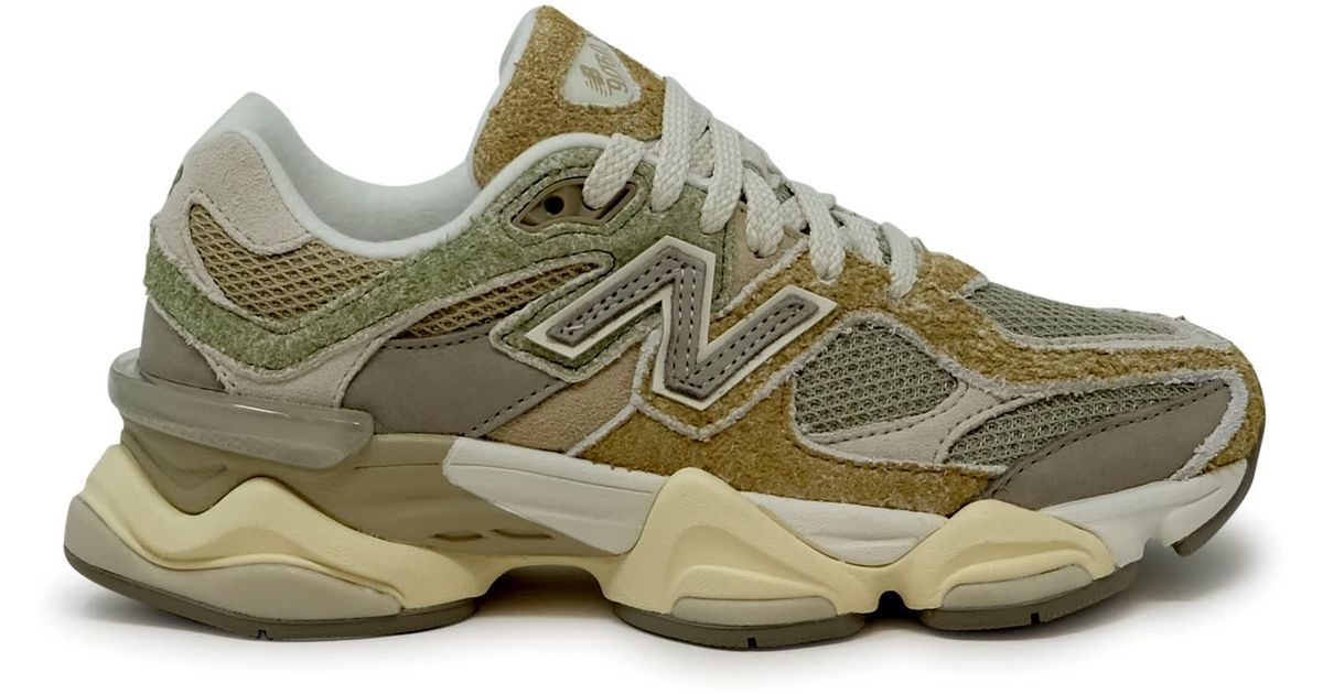 New Balance Textile Suede Sneaker in Green | Lyst