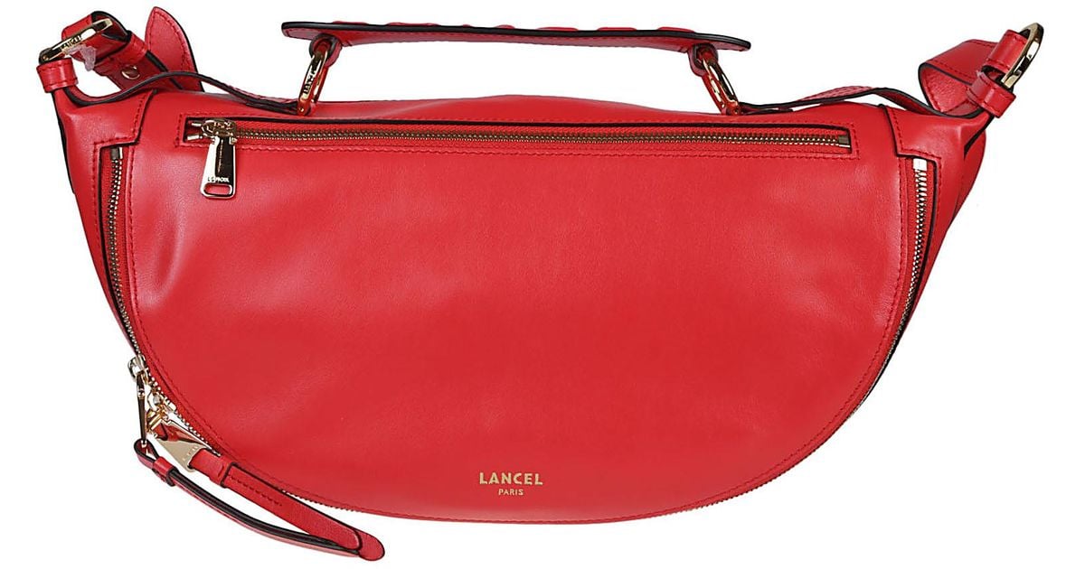 Lancel Origami Medium Crossbody Bag in Red | Lyst