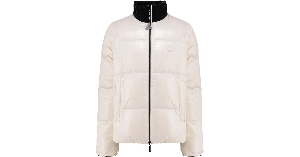 Moncler X Asap Rocky Zip-Up High Neck Jacket in White for Men | Lyst UK