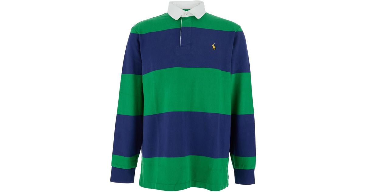 Polo Ralph Lauren Polo Shirt With Logo Embroidery in Green for Men ...