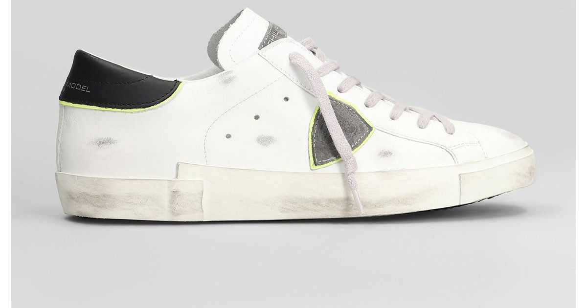 Philippe Model Prsx Low Sneakers in White for Men | Lyst UK