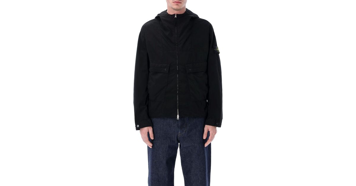 Stone Island Short Parka Light Compact in Blue for Men | Lyst UK