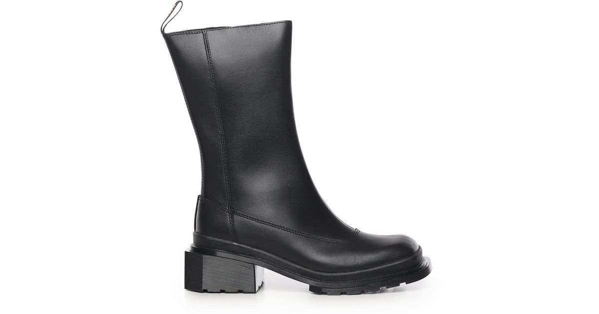 Dr. Martens Maybole Hi Leather Chelsea Boots in Black | Lyst UK