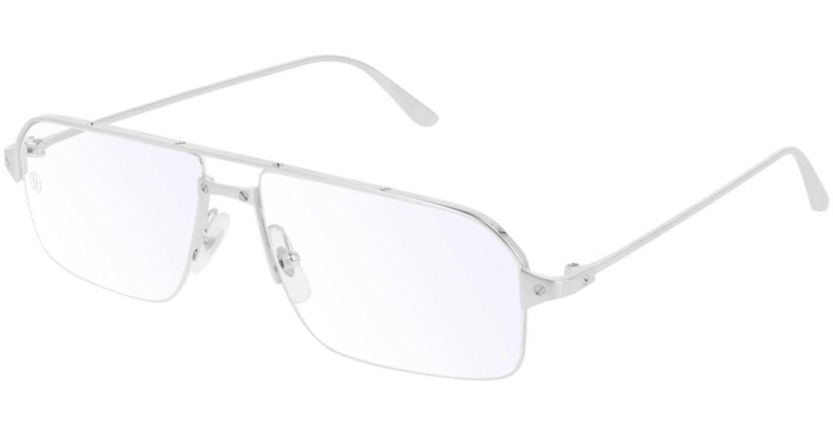 Cartier Ct0231O002 Transpa in Metallic for Men | Lyst