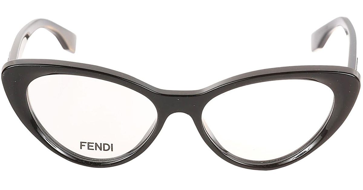 Fendi Cat-Eye Classic Glasses in Brown | Lyst
