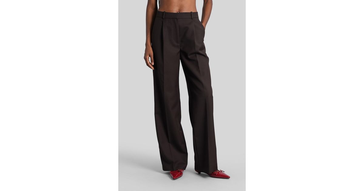 Anine Bing Trent Pants in Black | Lyst UK
