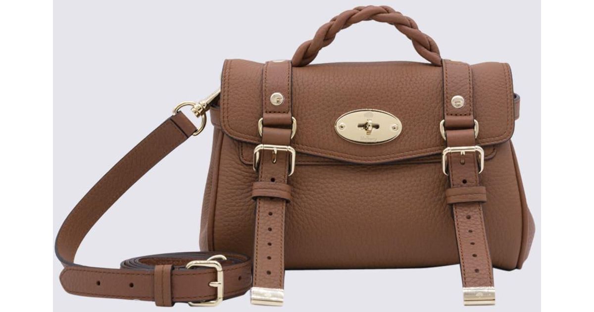 Mulberry Leather Alexa Tote Bag in Brown | Lyst