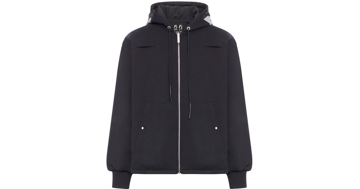 44 Label Group Reversible Jacket With Hood And Logo in Blue for Men | Lyst