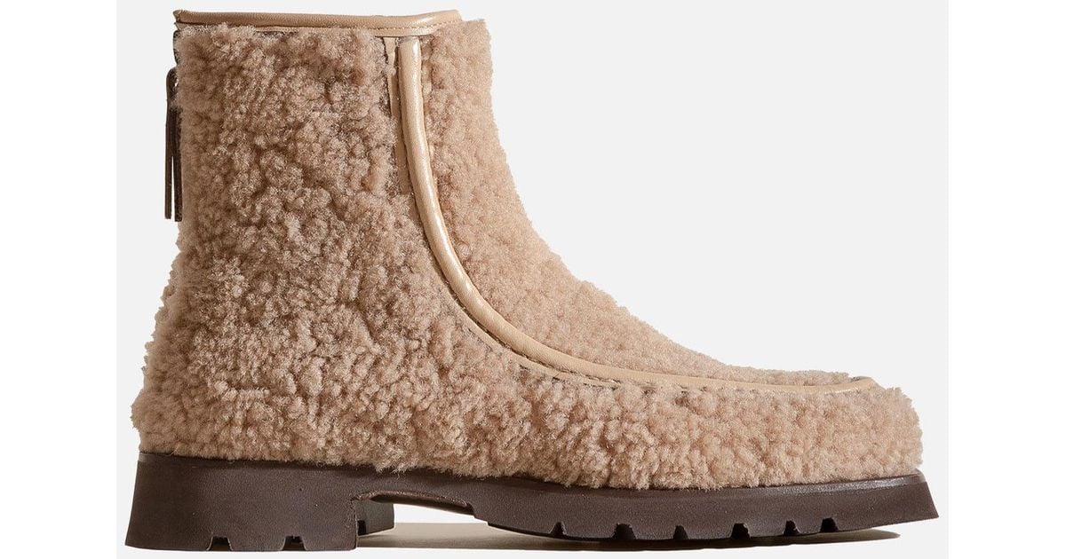 Hereu Shearling Armenta Boots in Brown | Lyst