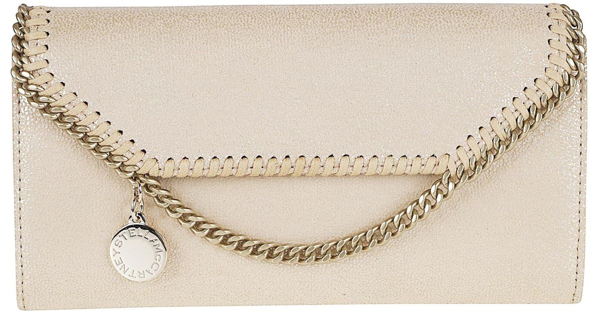 Stella McCartney Falabella Continental Wallet With Chain Eco Shiny ...