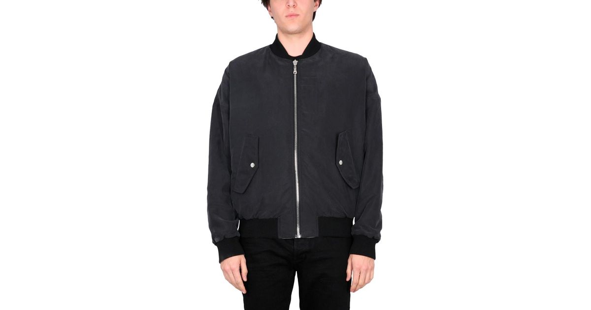Balmain Reversible Bomber Jacket in Black for Men | Lyst