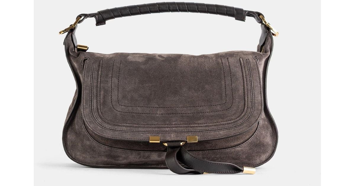Chloé Marcie Kohl Hobo Bag Hand in Brown | Lyst UK