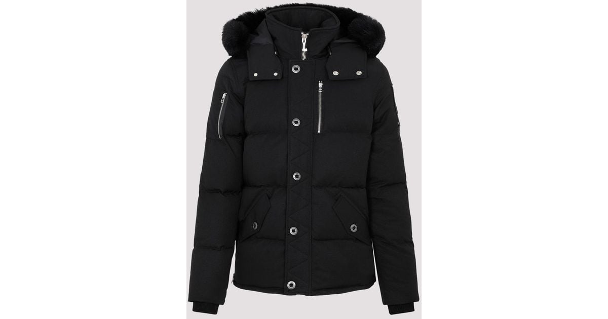 Moose Knuckles 3q Fur Jacket Wintercoat in Black for Men | Lyst