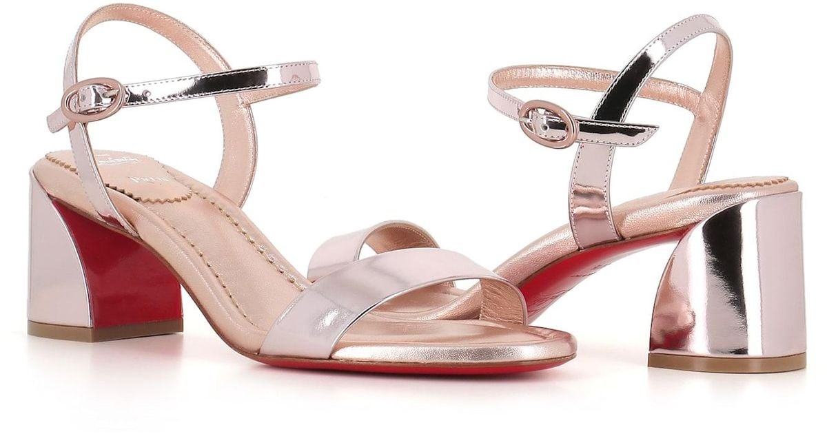 Christian Louboutin Sandal Miss Jane 55 in Pink | Lyst