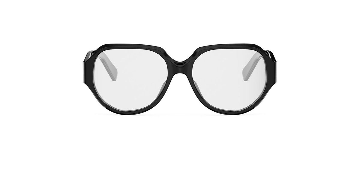 Celine Cl50165I Triomphe 001 Nero Glasses in Brown | Lyst