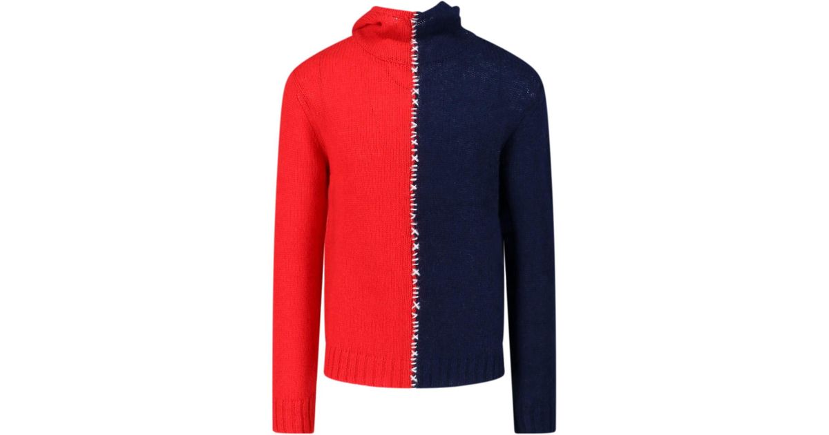 Charles Jeffrey Roll Neck Sweater in Blue for Men | Lyst UK