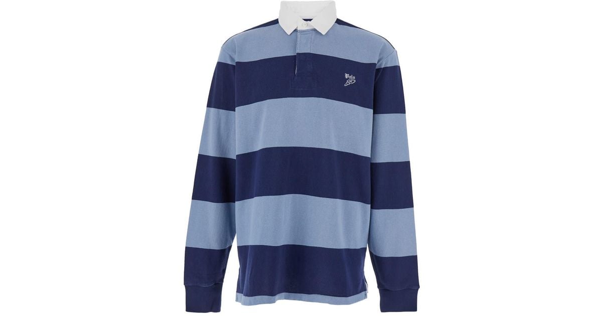 Polo Ralph Lauren Polo Shirt With Logo Embroidery in Blue for Men | Lyst UK