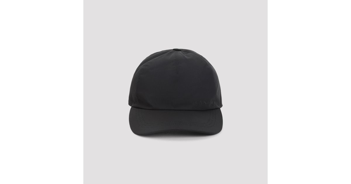 Canali Logo Hat in Black for Men | Lyst