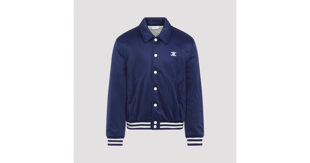 Celine And Ecru Teddy Jacket in Blue for Men | Lyst UK