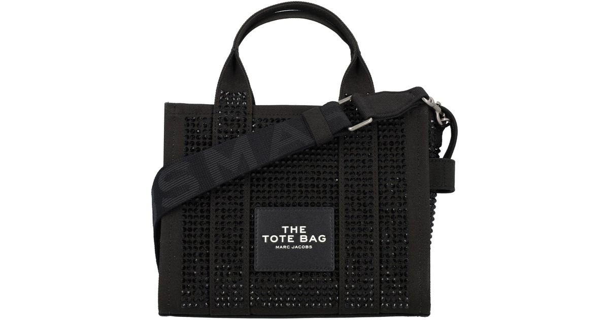 Marc Jacobs The Small Crystal Tote Bag in Black | Lyst