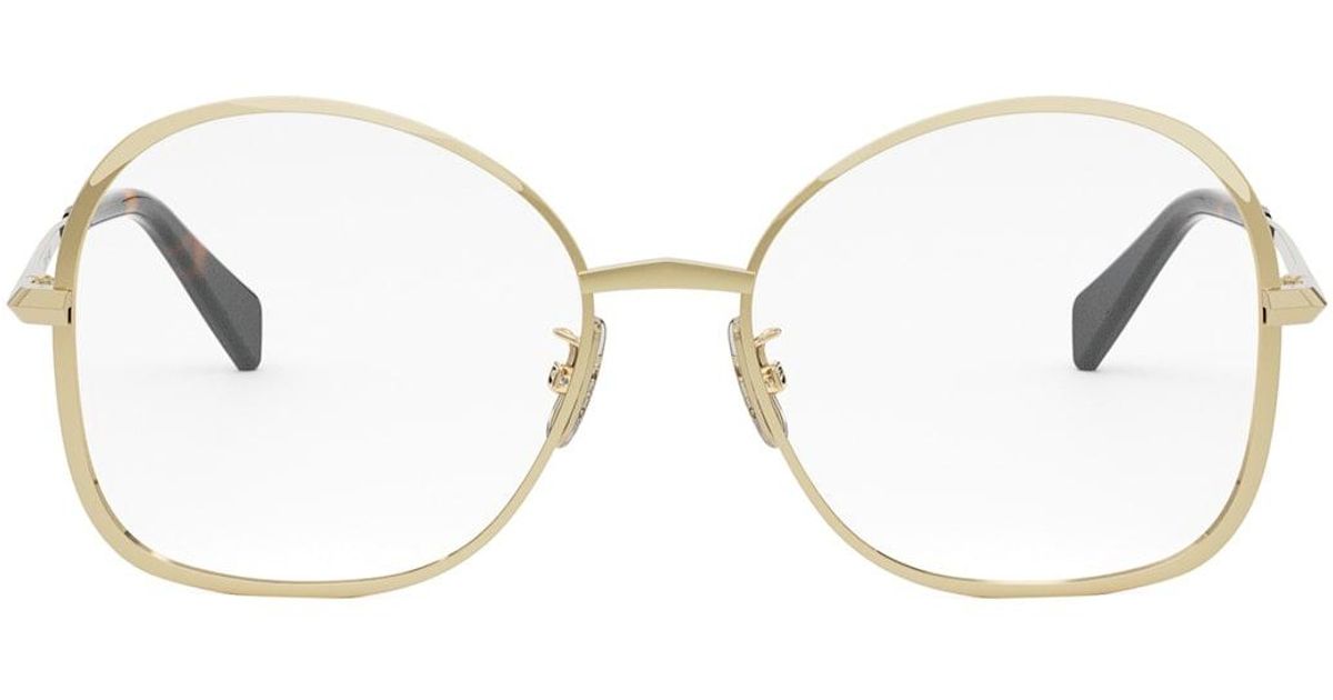 Celine Cl50152U Metal 030 Glasses in Brown | Lyst