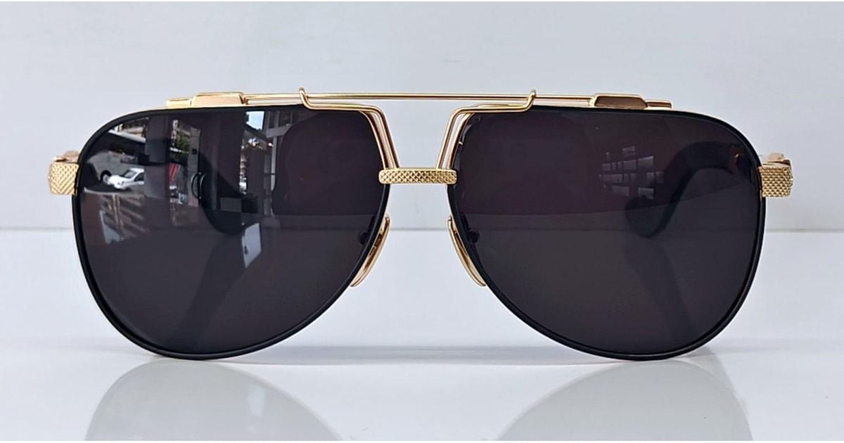 Chrome Hearts Blade Hummer Iii - Orb / Matte Gold Plated Sunglasses in ...