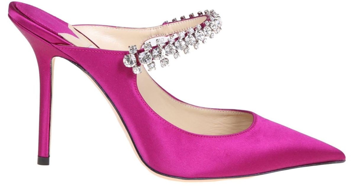 Jimmy Choo Bing 100 Mule in Pink | Lyst