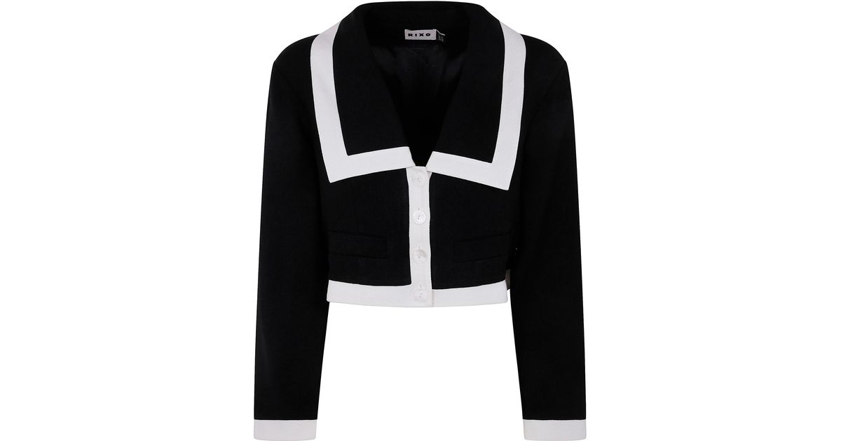 RIXO London Selita Jacket in Black | Lyst