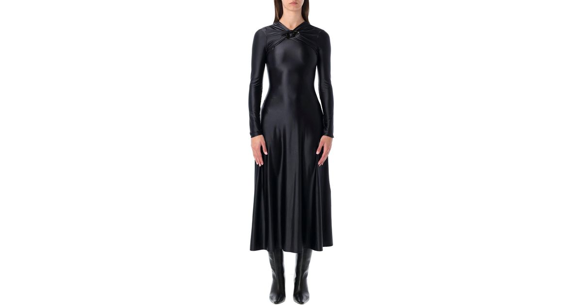 DIESEL D-Iamo Midi Logo Dress in Black | Lyst UK