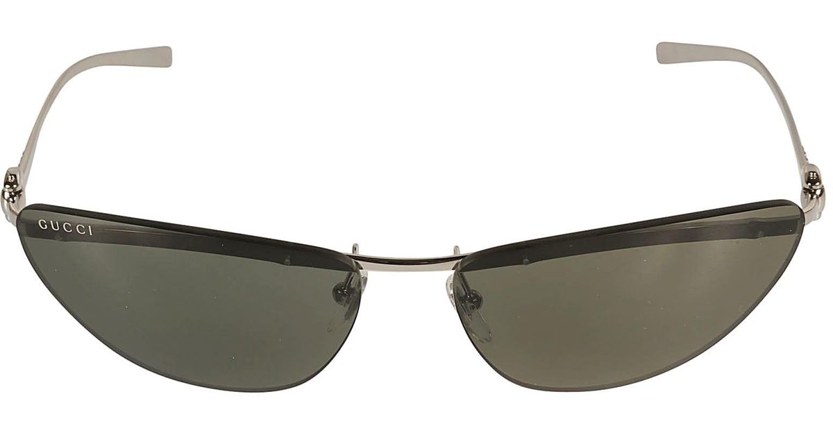 Gucci Logo Rimless Sunglasses | Lyst