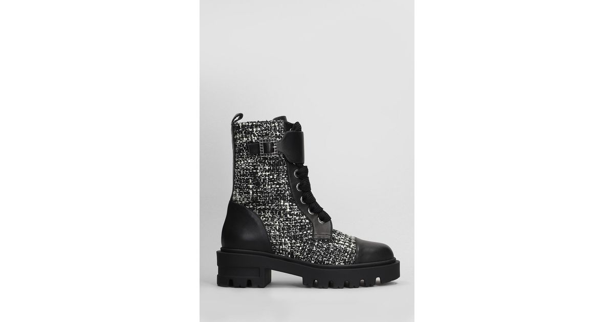 Roberto Festa Vlady Combat Boots in Black | Lyst