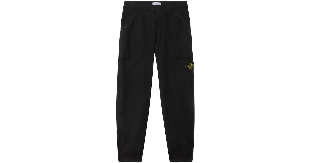 Stone Island Trousers in Black for Men | Lyst UK