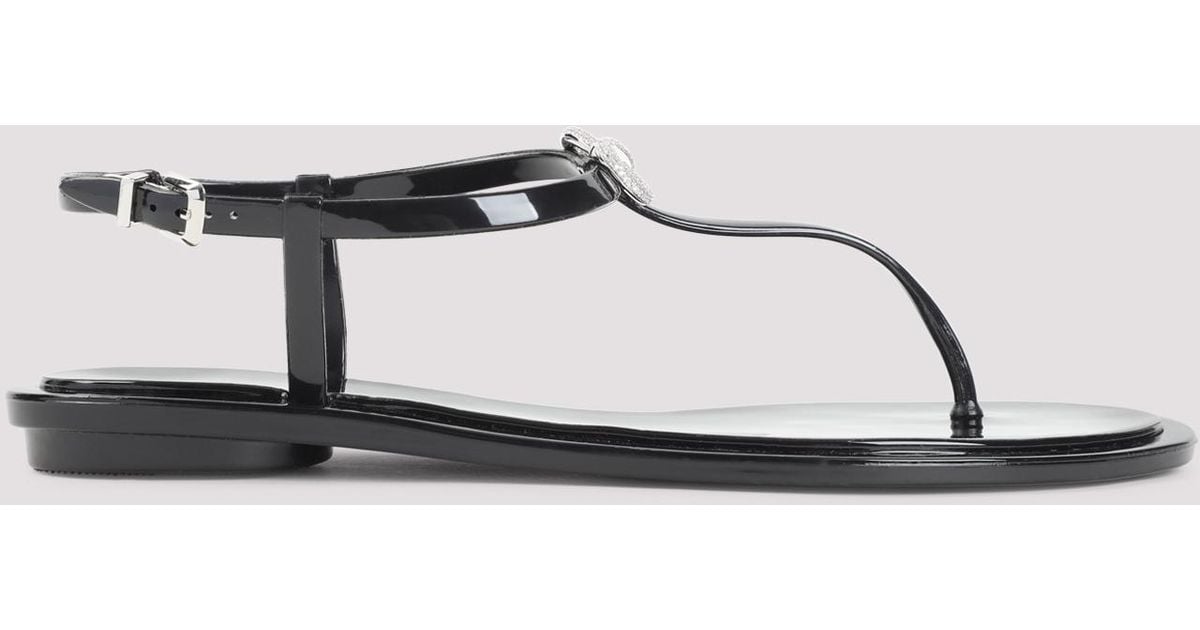 Mach & Mach Double Bow Sandals Pvc in Brown | Lyst UK