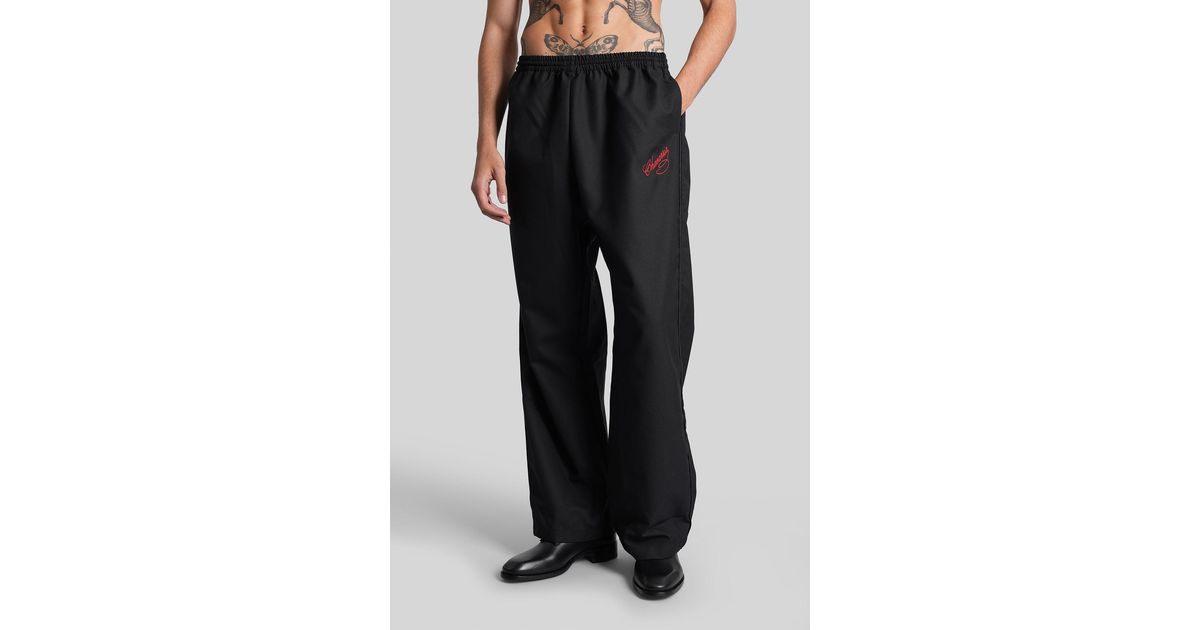 Willy Chavarria Ruff Rider Pant Pants in Black for Men | Lyst