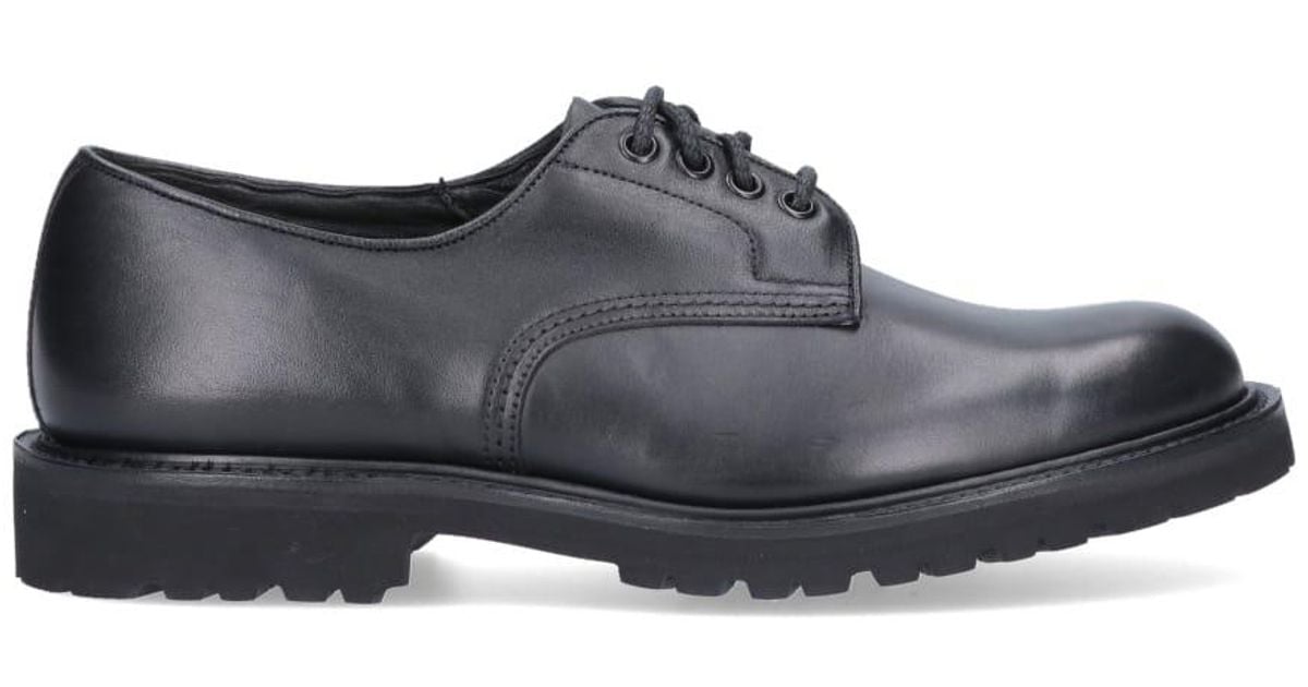 Tricker's Woodstock Derby Shoes in Black for Men | Lyst UK