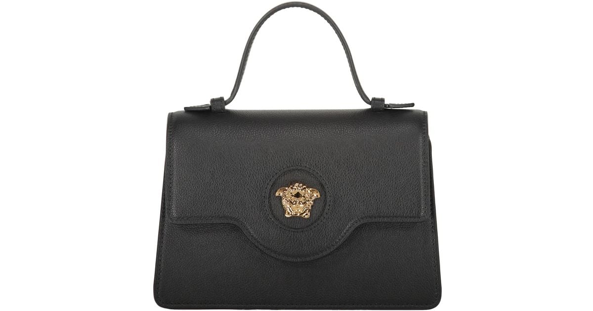 Versace Leather Mini Bag in Black | Lyst UK