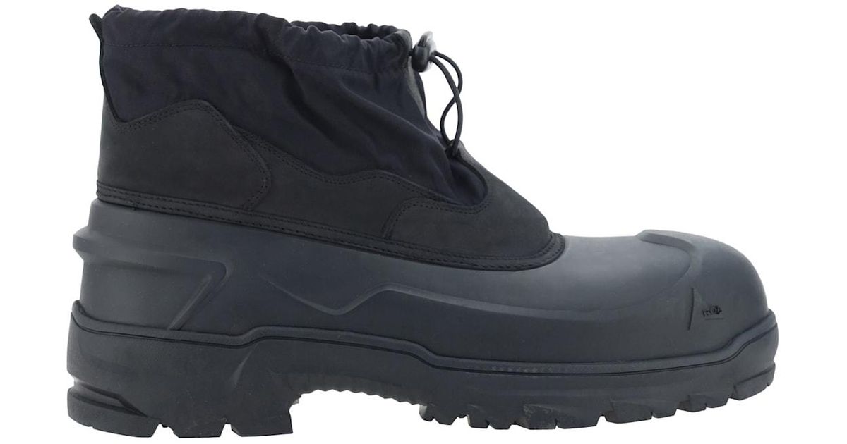 Roa Rubber Lug Sole Ankle Boots in Blue for Men | Lyst