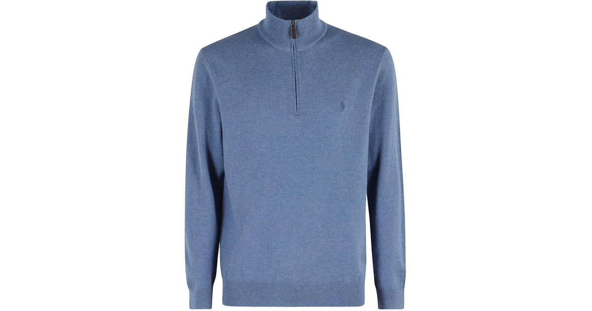 Polo Ralph Lauren High Collar Tide Pool Sweater in Blue for Men | Lyst UK