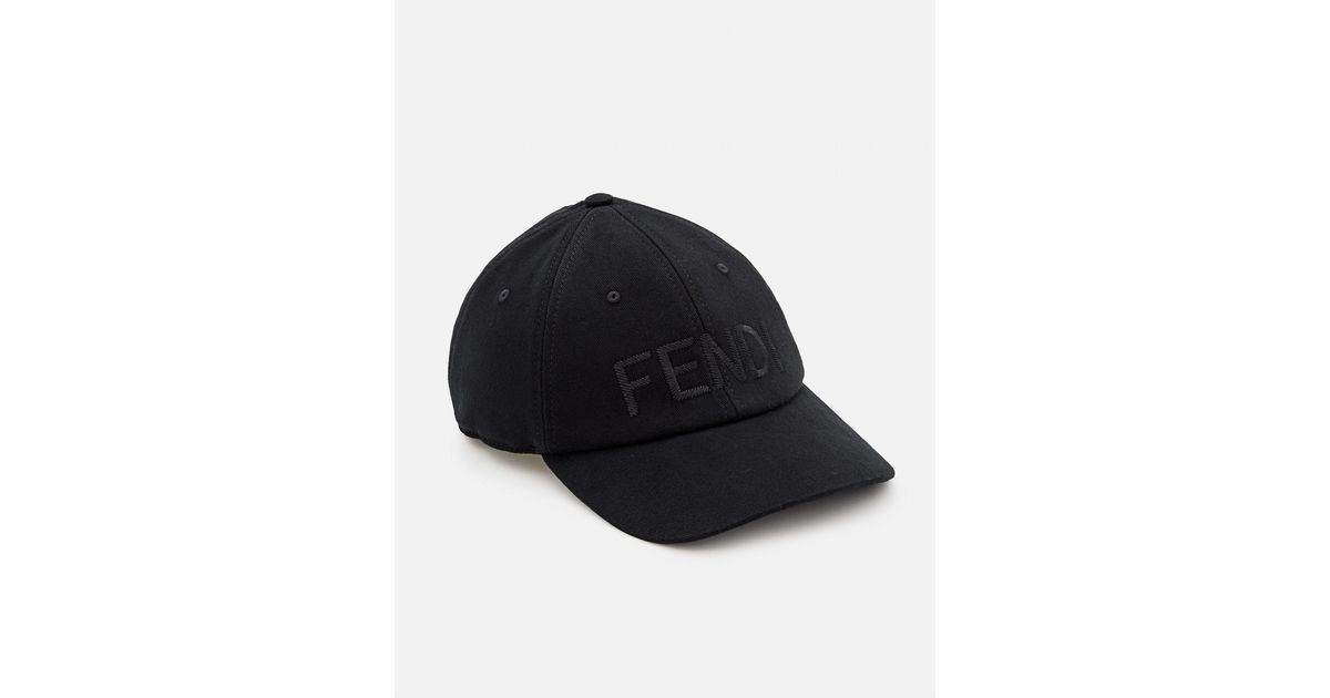 Fendi Baseball Hat in Black for Men | Lyst UK