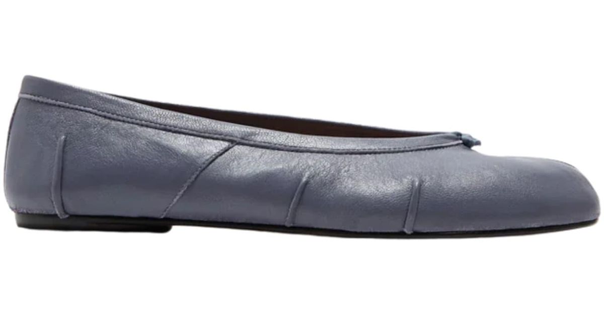 Maison Margiela New Tabi Ballerina in White | Lyst UK