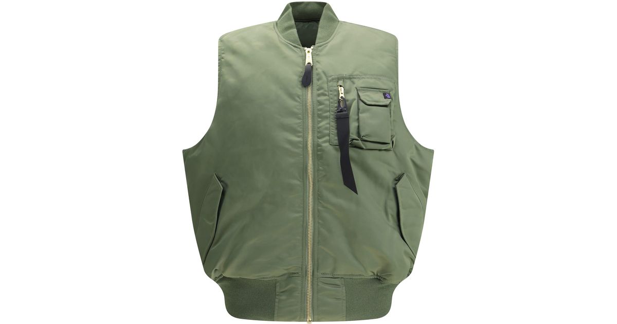 Alpha Industries Ma-1 Base Vest in Green for Men | Lyst