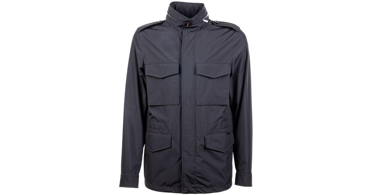 Moorer 4-Pocket Forest Jacket in Blue for Men | Lyst