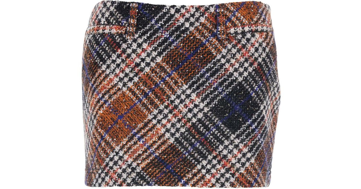 Missoni Miniskirt With Concealed Zip Closure And All-Over Zig-Zag Motif ...